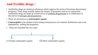 Pre clinical screening of anti fertility drugs | PPTX