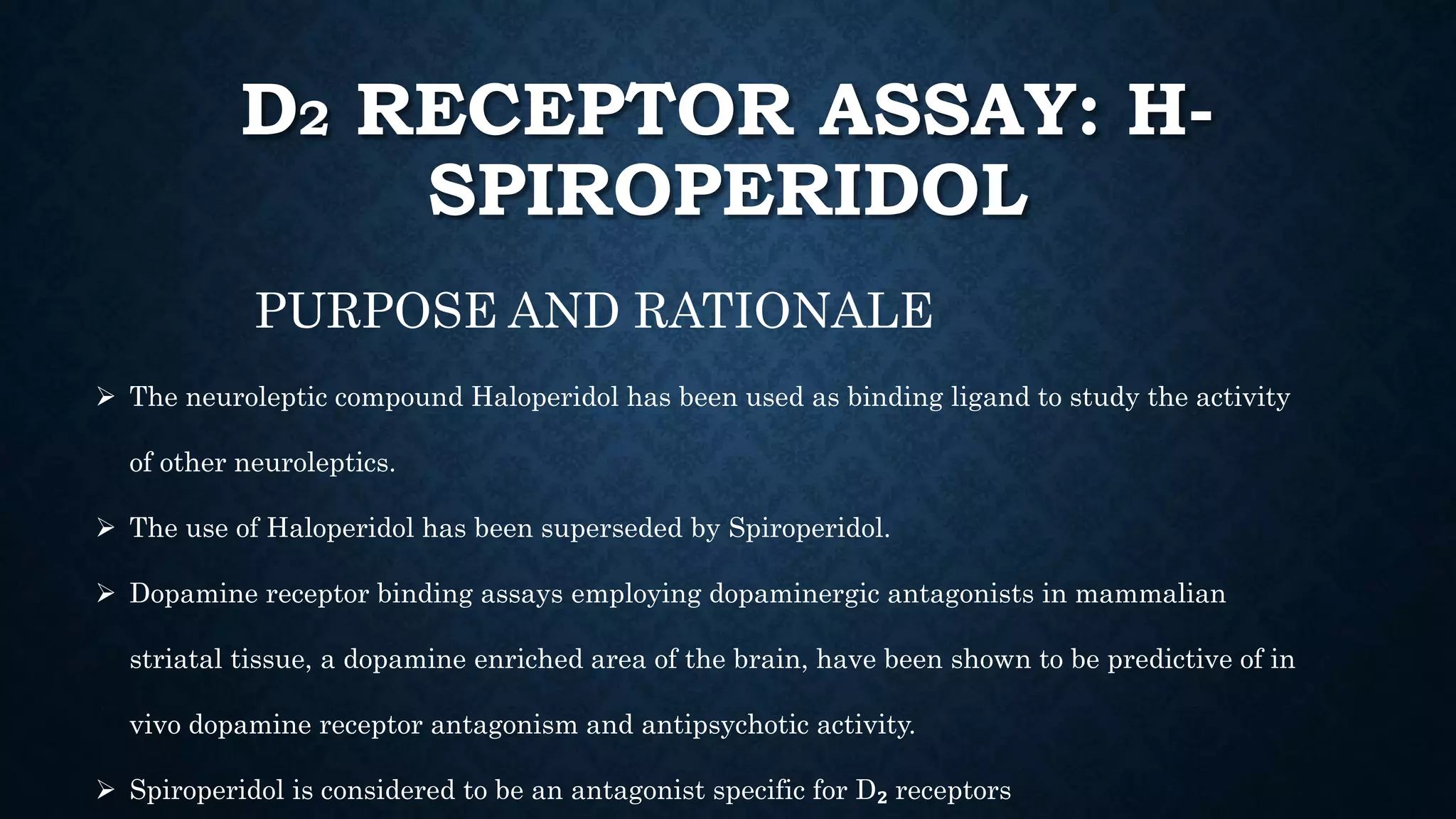 Preclinical Screening of Antipsychotic Agents | PPTX