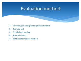 Preclinical screening of new substance for pharmacological activity | PPTX