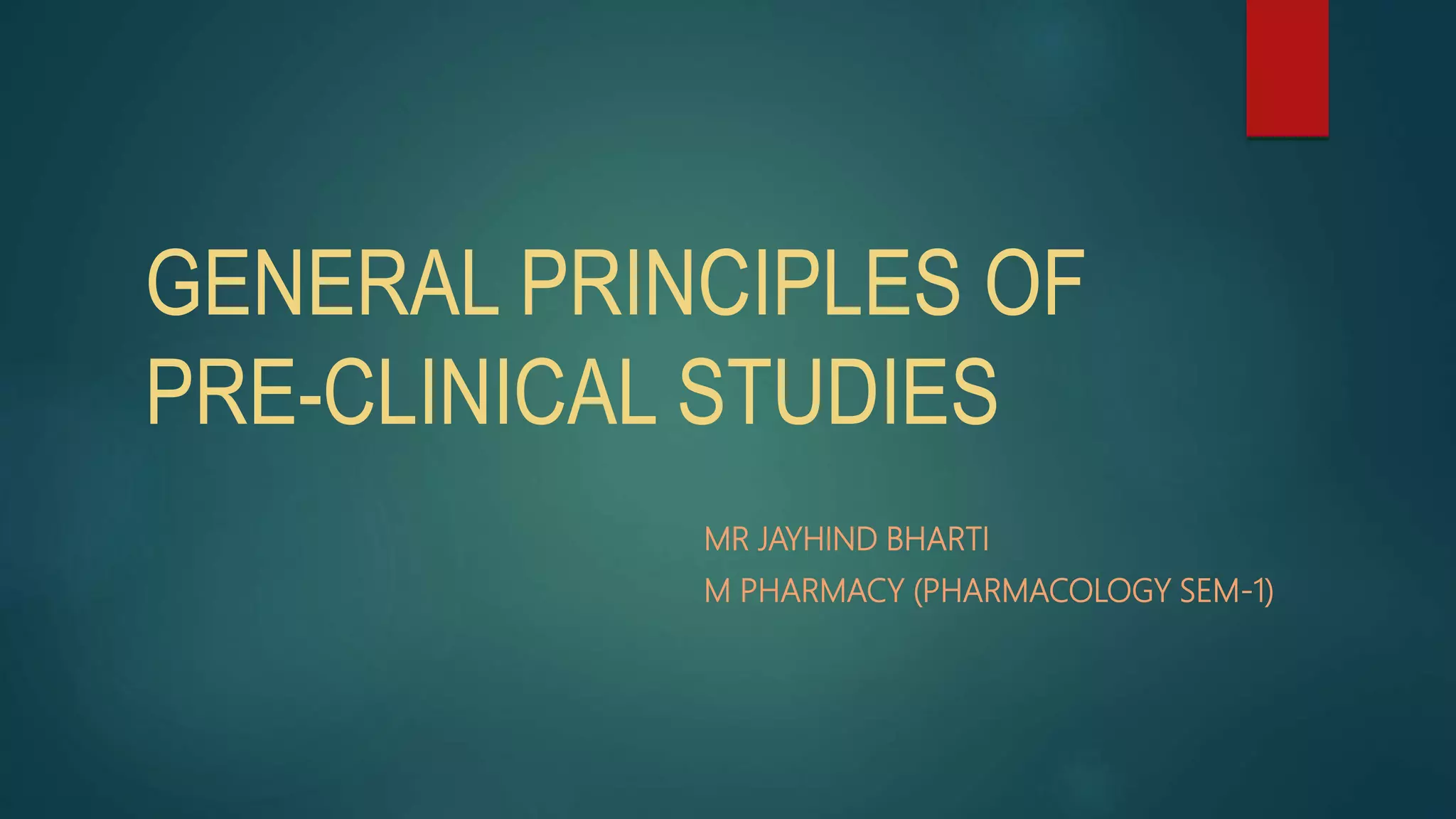 Preclinical studies | PPTX