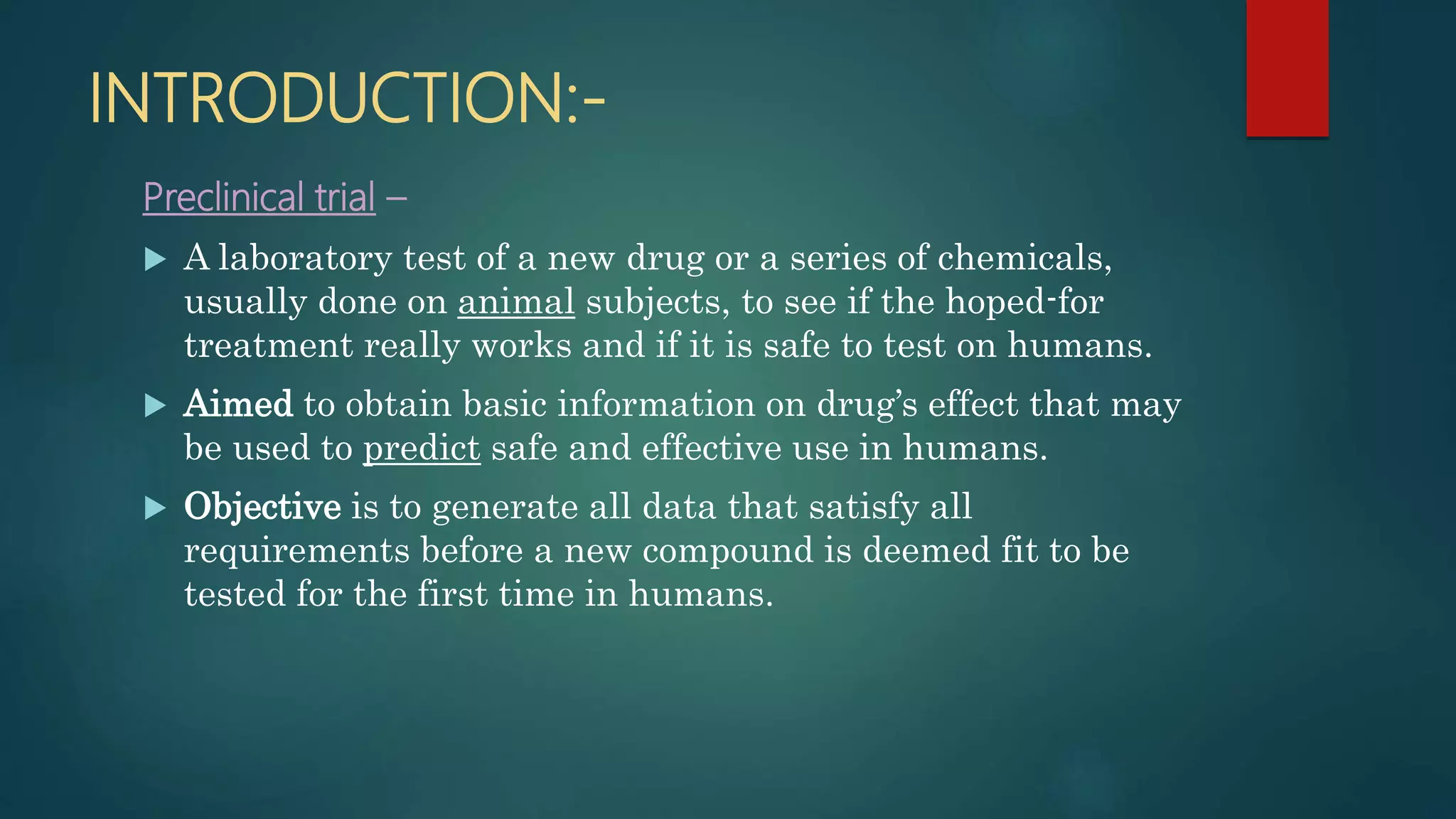 Preclinical studies | PPTX