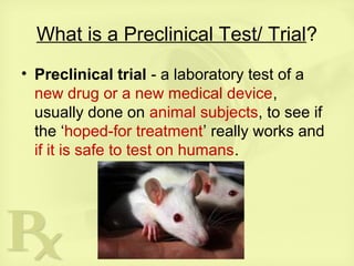 Preclinical testing - An intro | PPT