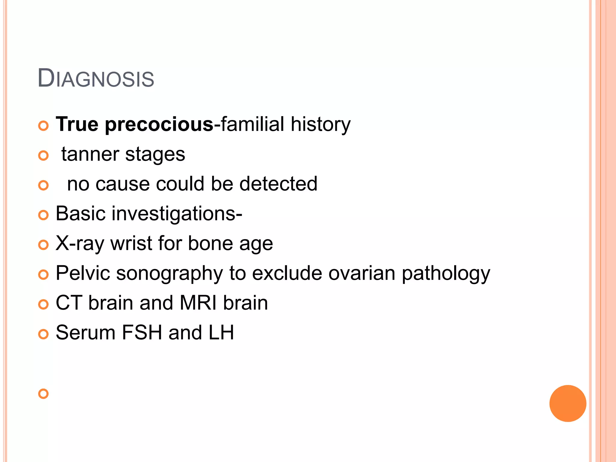 Precocious and delayed puberty | PPTX