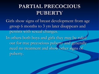 Precocious Puberty | PPT
