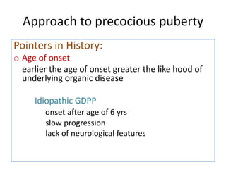 Precocious puberty | PPT