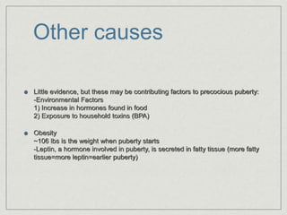 Precocious puberty | PPT