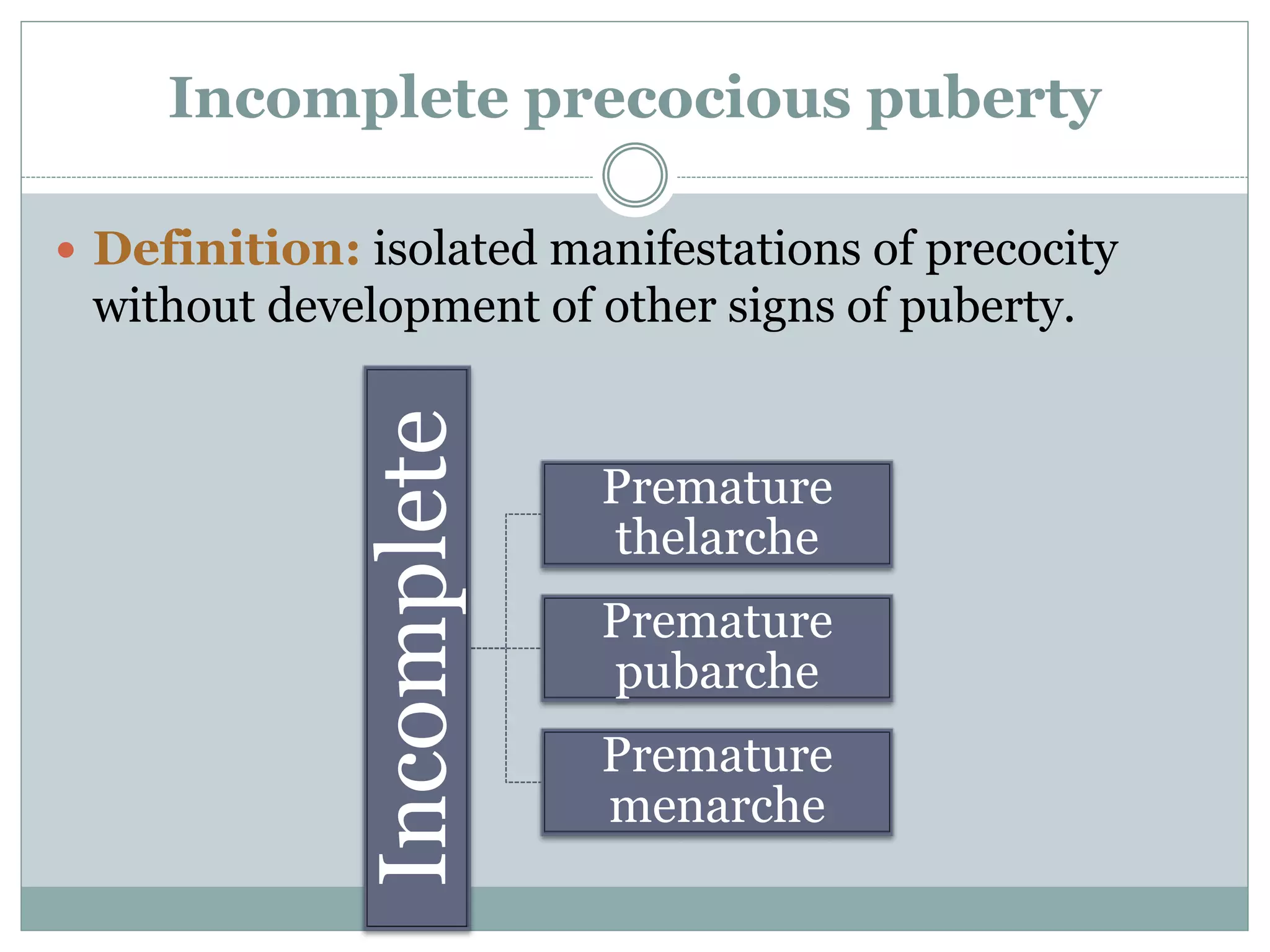 Precocious puberty | PPTX