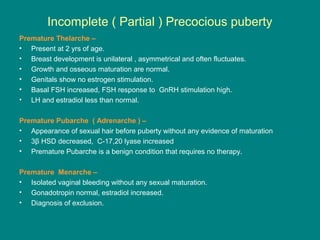 Precocious puberty | PPT