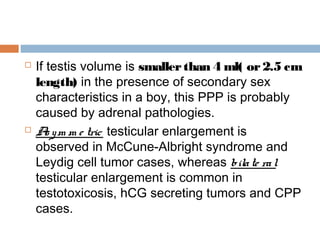 Precocious puberty | PPT