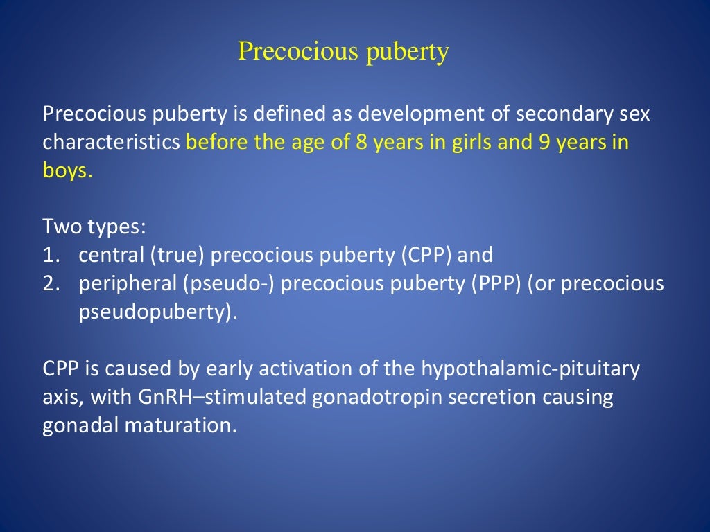 Precocious Puberty Imaging