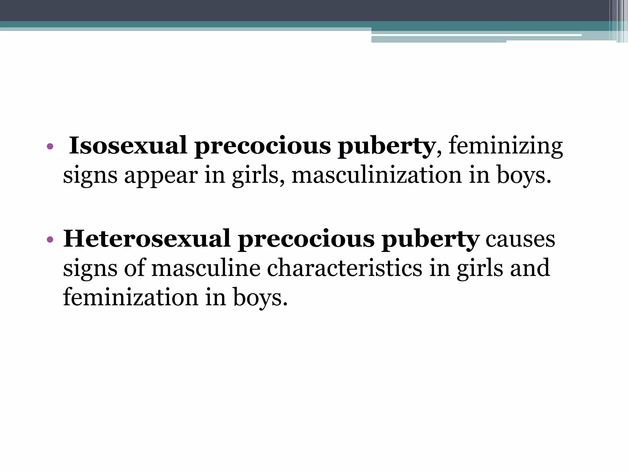 Precocious puberty | PPTX