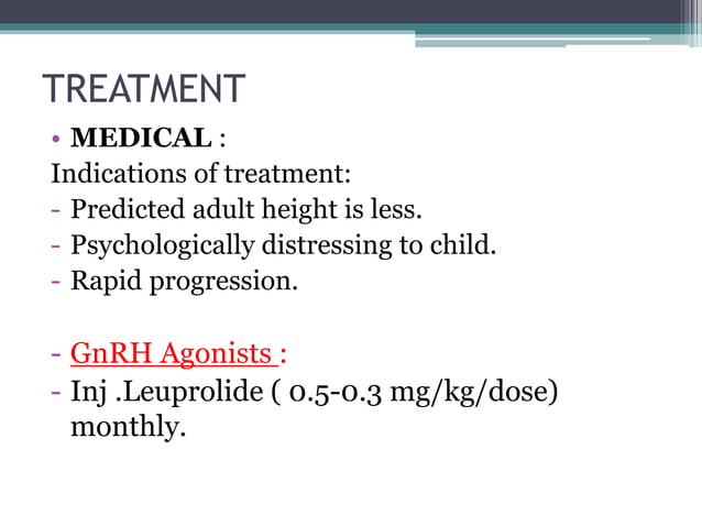Precocious puberty | PPTX | Pregnancy | Reproductive Health