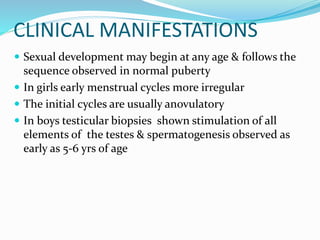 Precocious puberty | PPTX