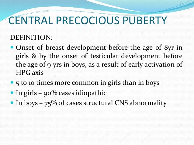 Disorders of puberty – DR. TRYNAADH