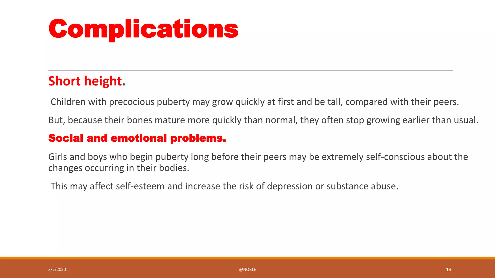 Precocious puberty | PPTX