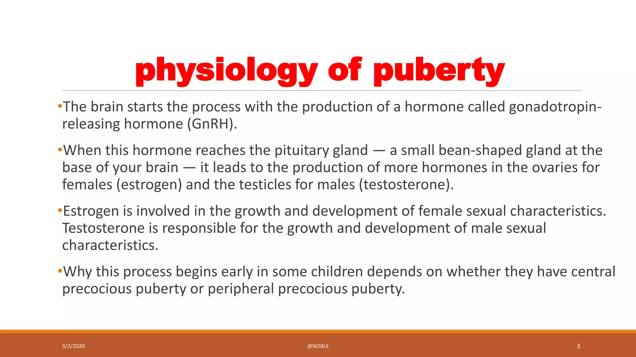 Precocious puberty | PPTX