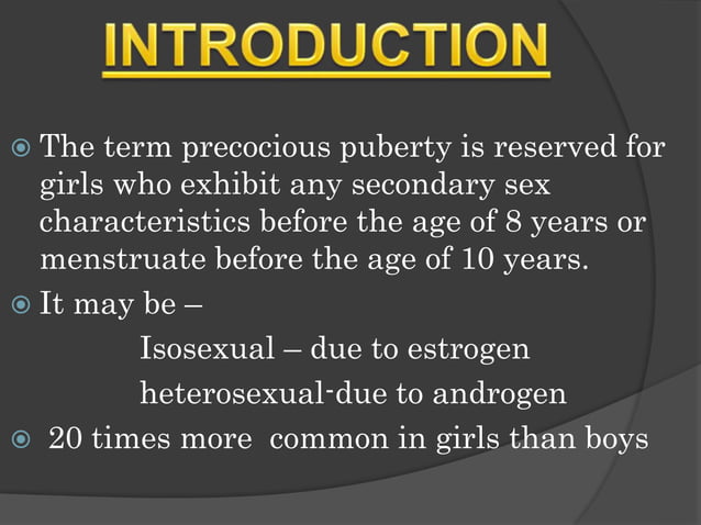 Precocious puberty.pptx