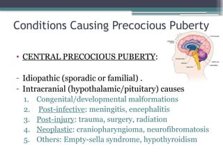 precociouspuberty and premature therlarche- priyanka.pptx