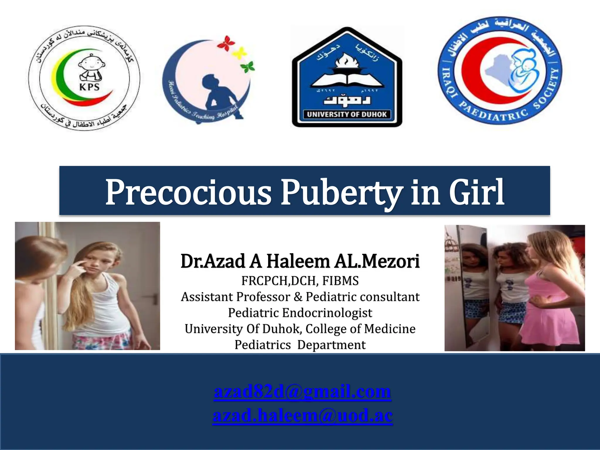 Precocious Puberty in Girl approach and Management | PPTX