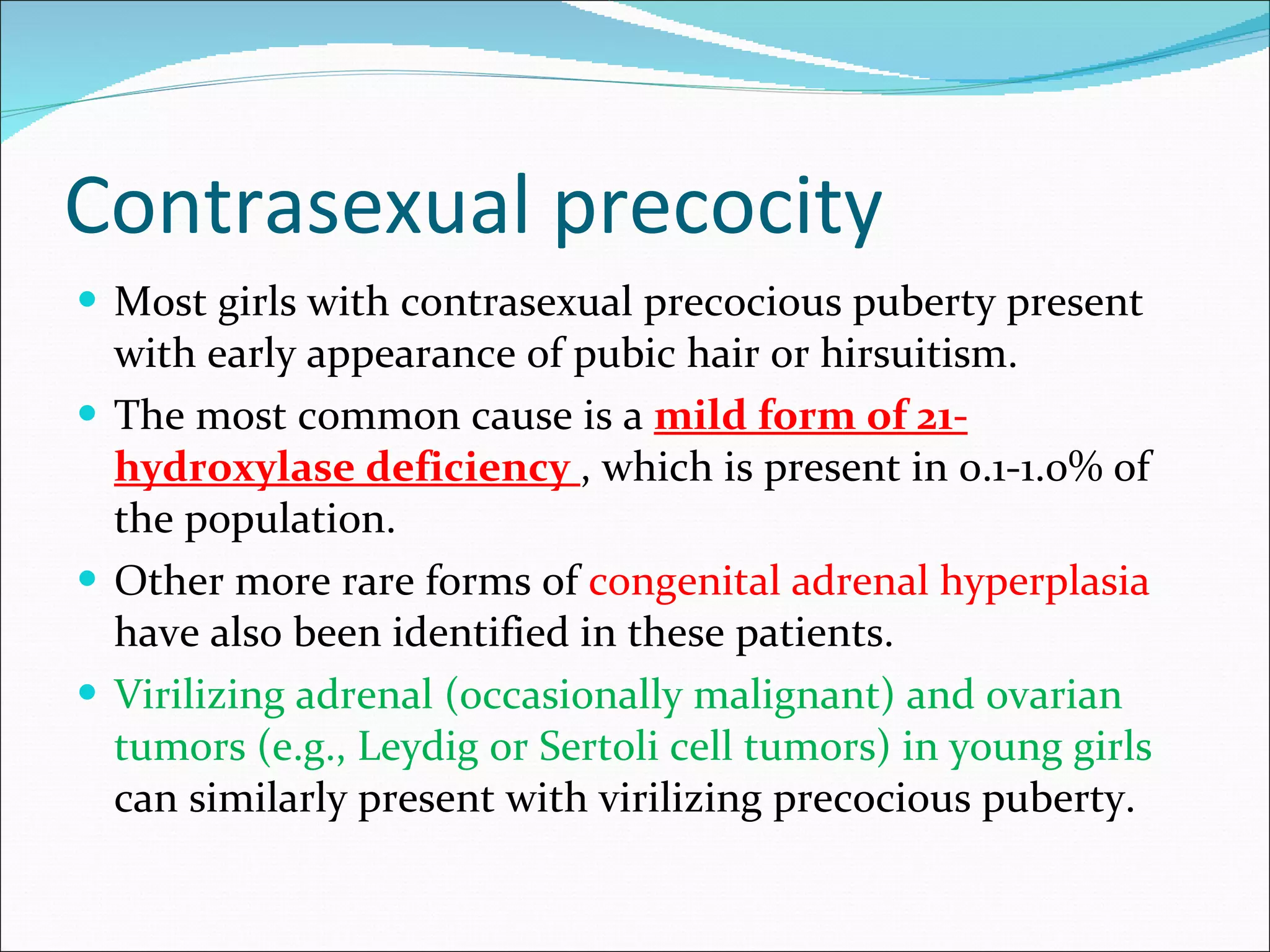 Precocious puberty ppt | PPT