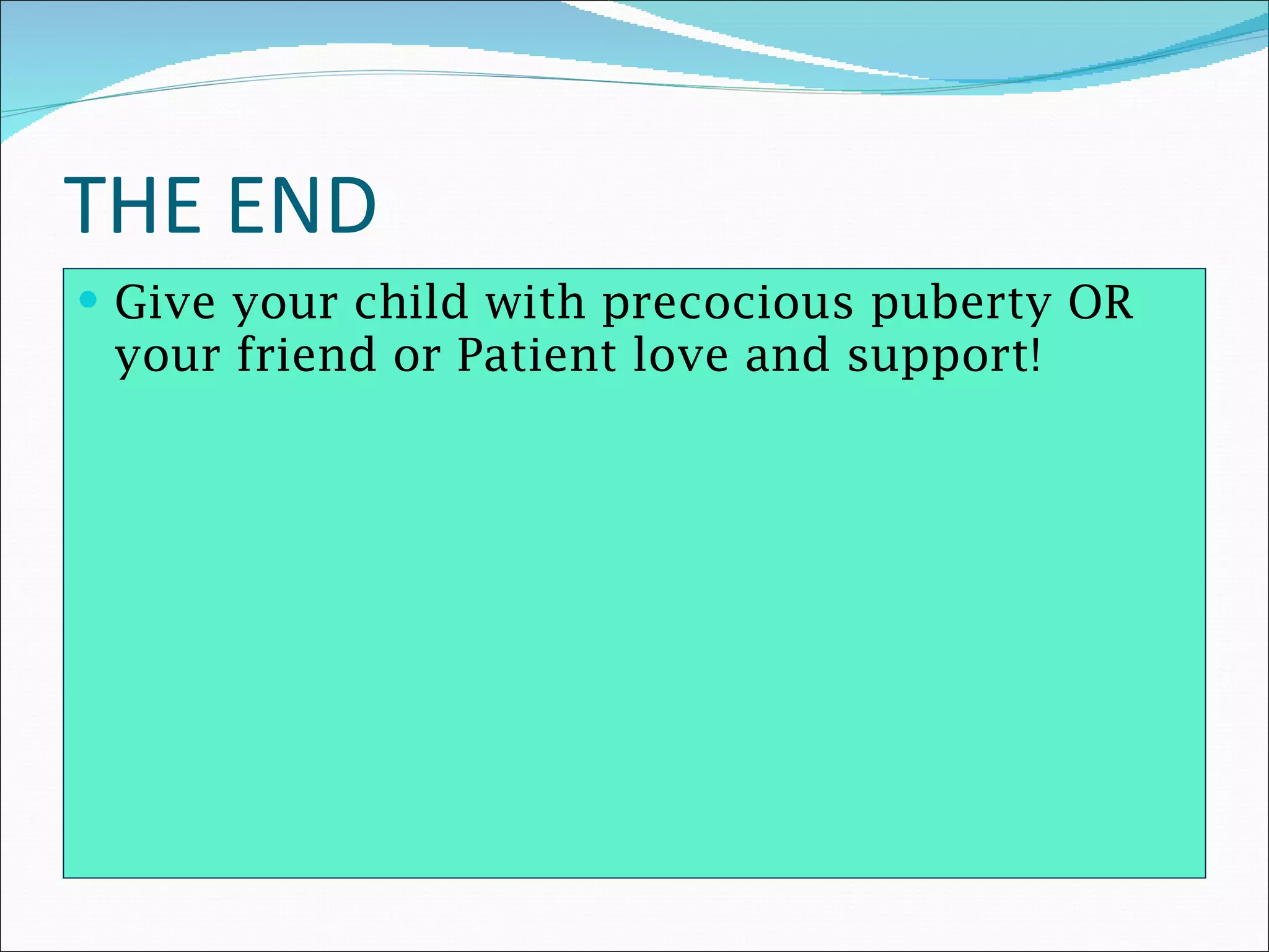 Precocious Puberty Ppt Ppt