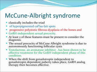 Precocious puberty ppt | PPT