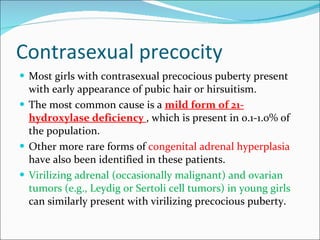 Precocious puberty ppt | PPT