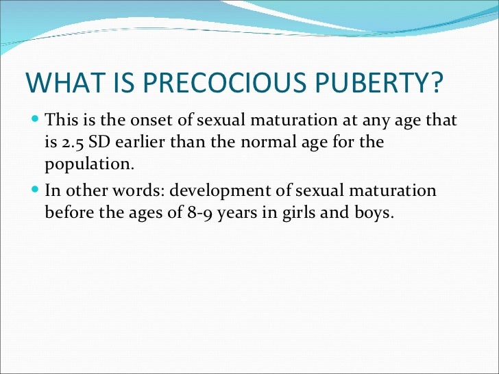 Precocious puberty ppt