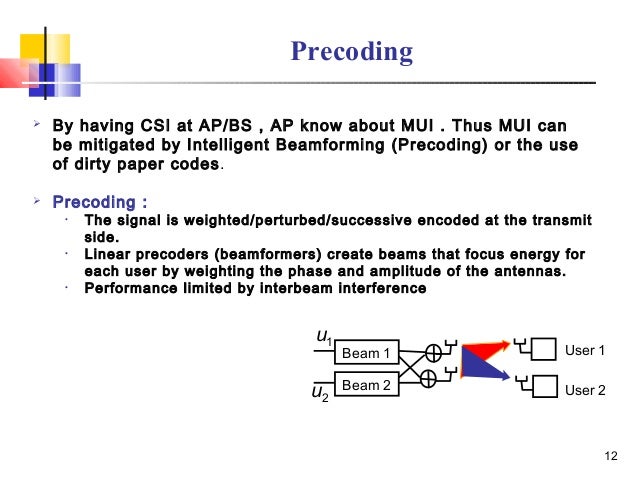 Precoding