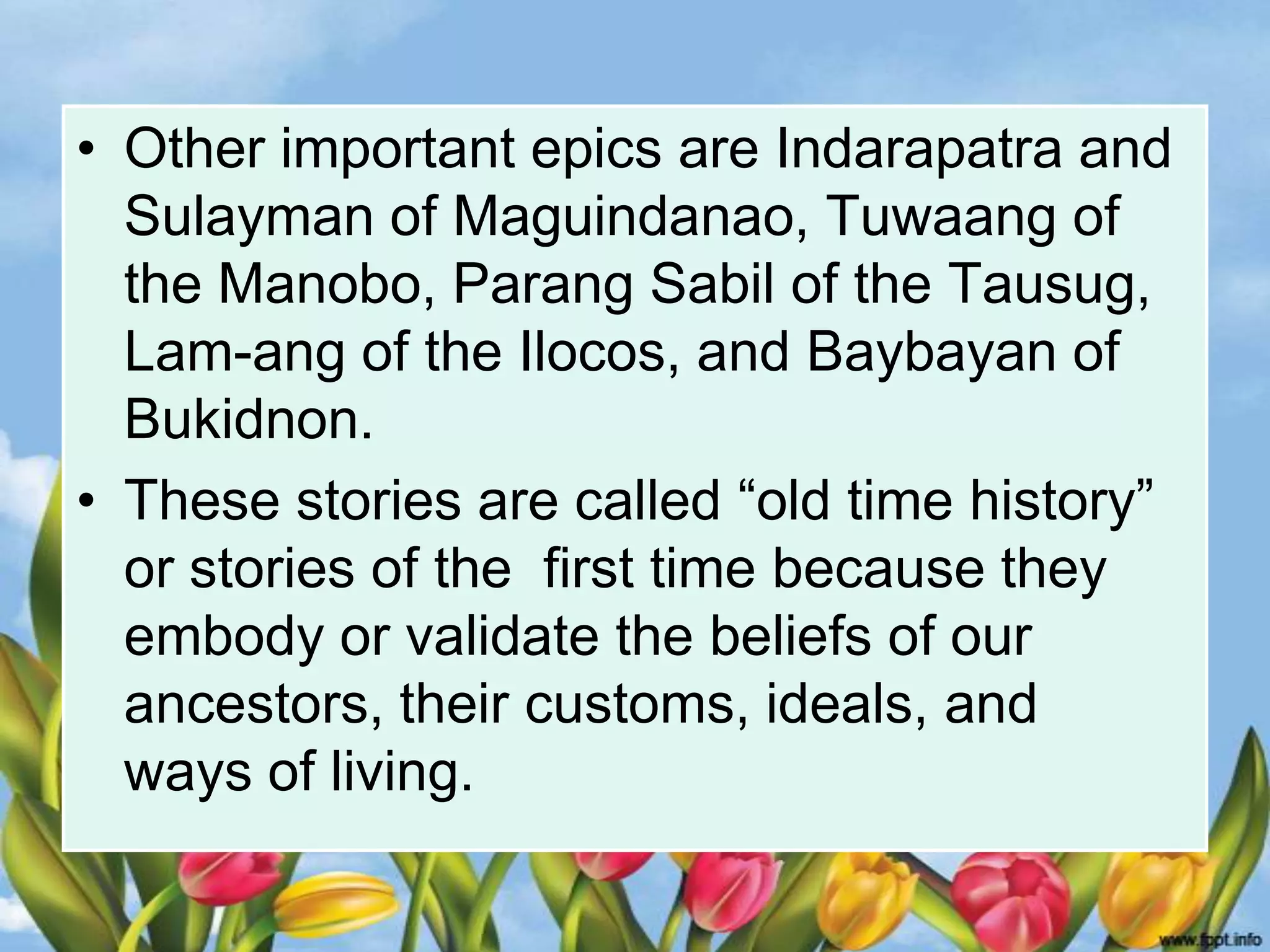 Pre colonial literature | PPTX