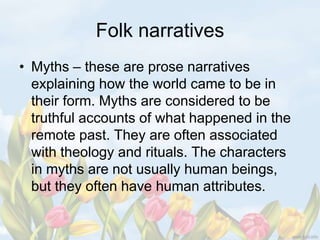 Pre colonial literature | PPTX | Religion & Spirituality