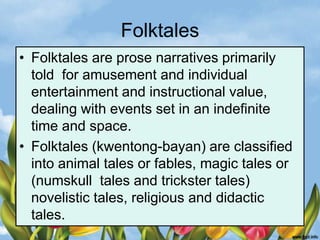 Pre colonial literature | PPTX