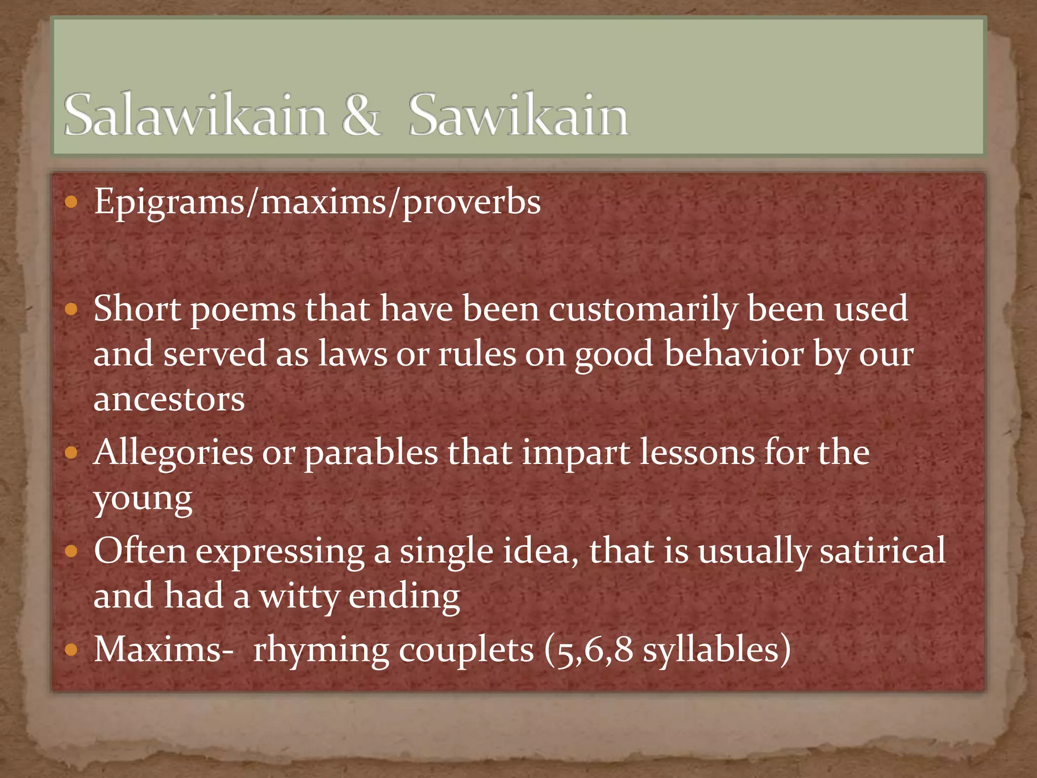 Pre Colonial Literature Philippines | PPTX