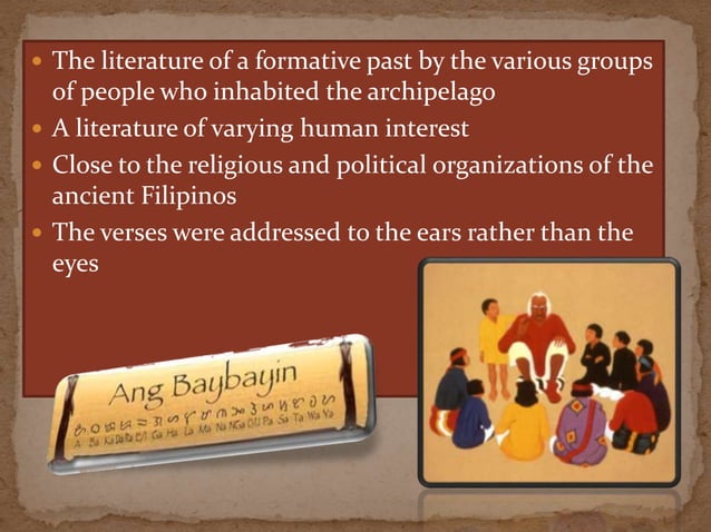 Pre Colonial Literature Philippines | PPTX | Poetry | Books and Literature