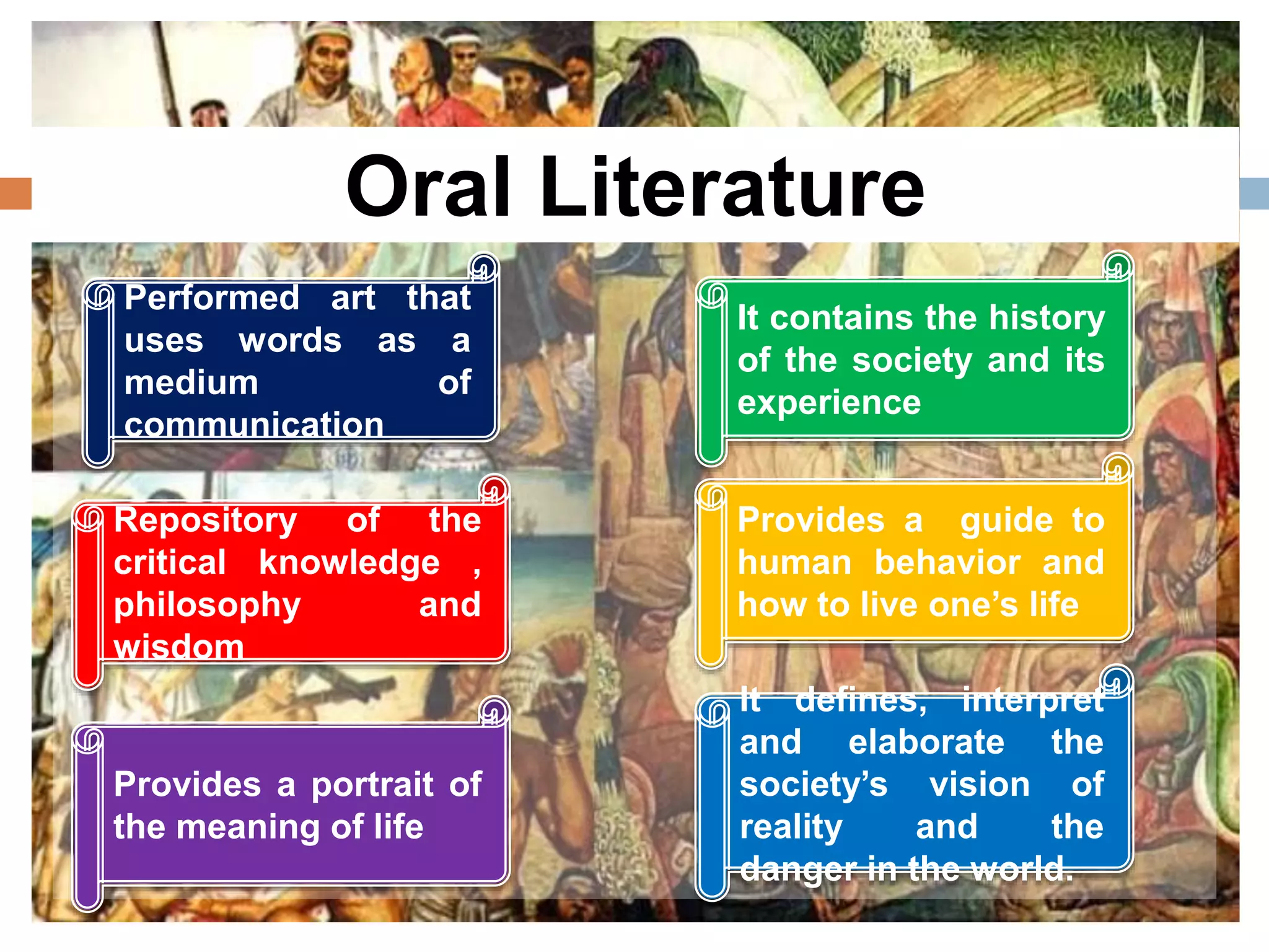 Pre colonial literature | PPTX