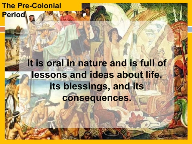 Pre colonial literature | PPTX | Poetry | Books and Literature