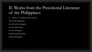 Precolonial_Literature.pptx21st century Philippines | PPTX