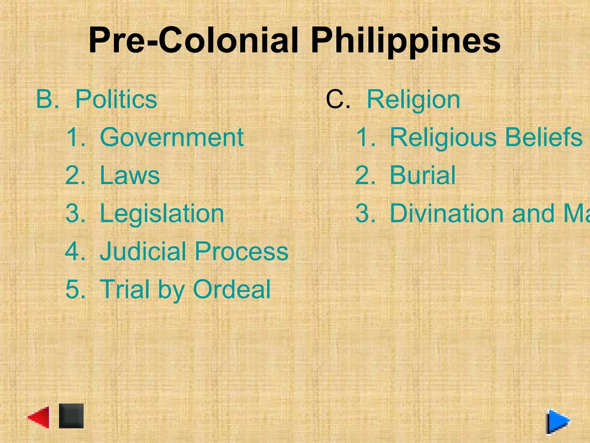 Precolonial Period | PPT