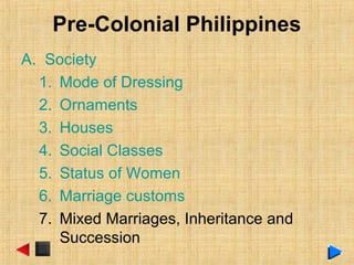 Precolonial Period | PPT