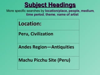 Library Instruction for Pre-Columbian Art & Architecture of Peru | PPT