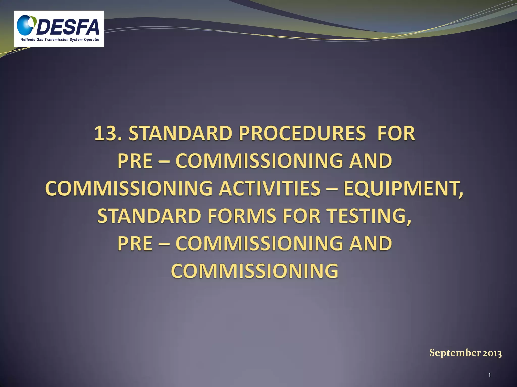 Precommisioning and commissioning updated | PDF