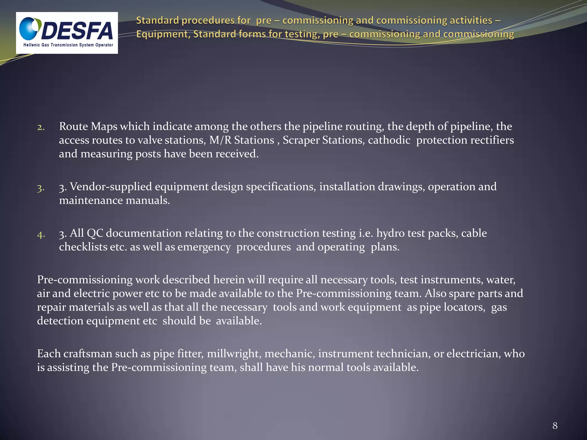 Precommisioning and commissioning updated | PDF