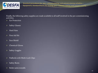 Precommisioning and commissioning updated | PDF