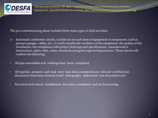 Precommisioning and commissioning updated | PDF