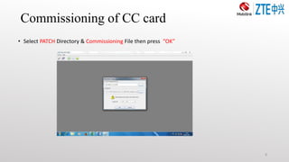 Pre_Commissioning_steps_of_ZTE_SDR.pptx | Computer Software and Applications | Computing