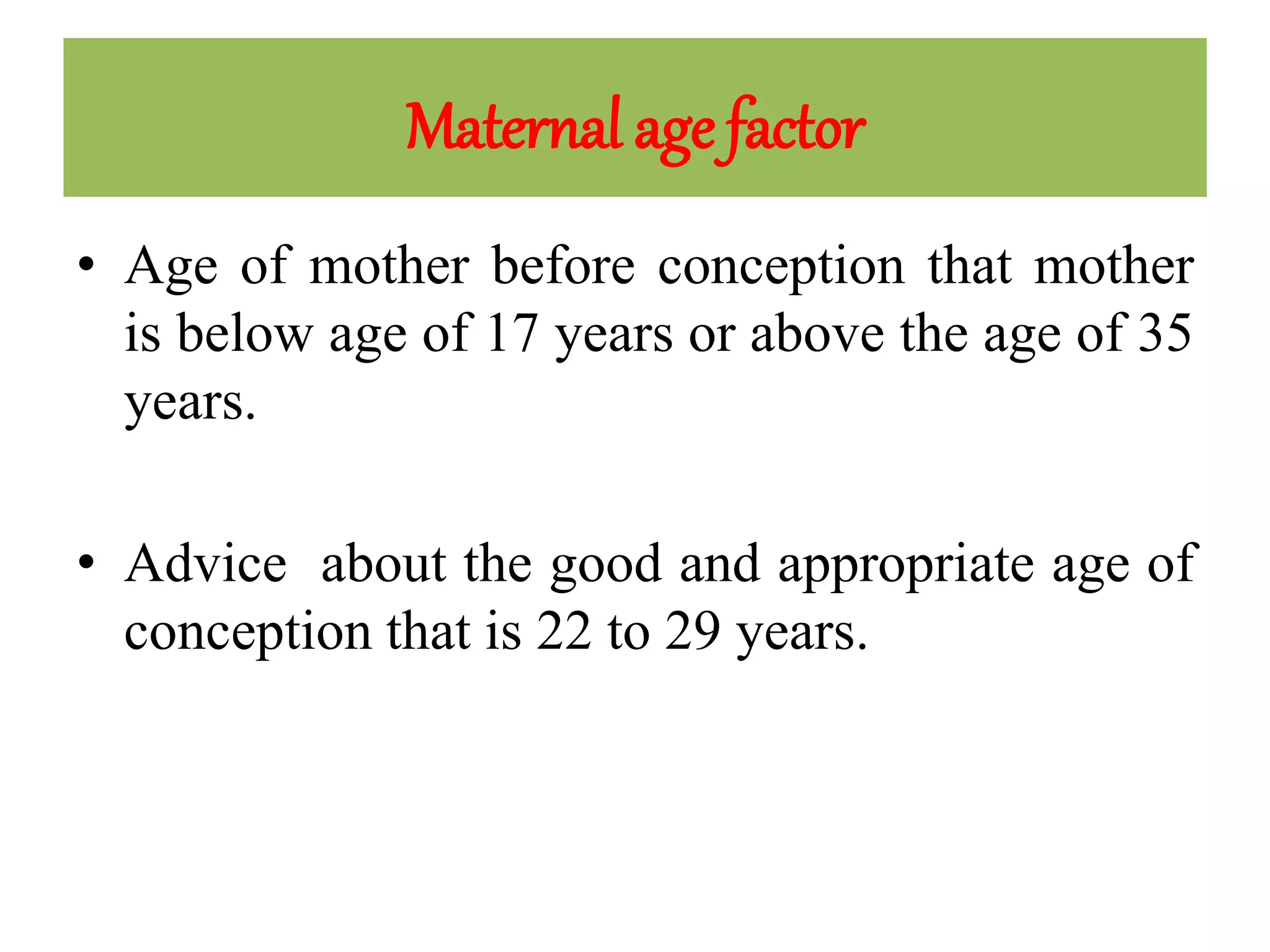 Preconceptional care | PPTX