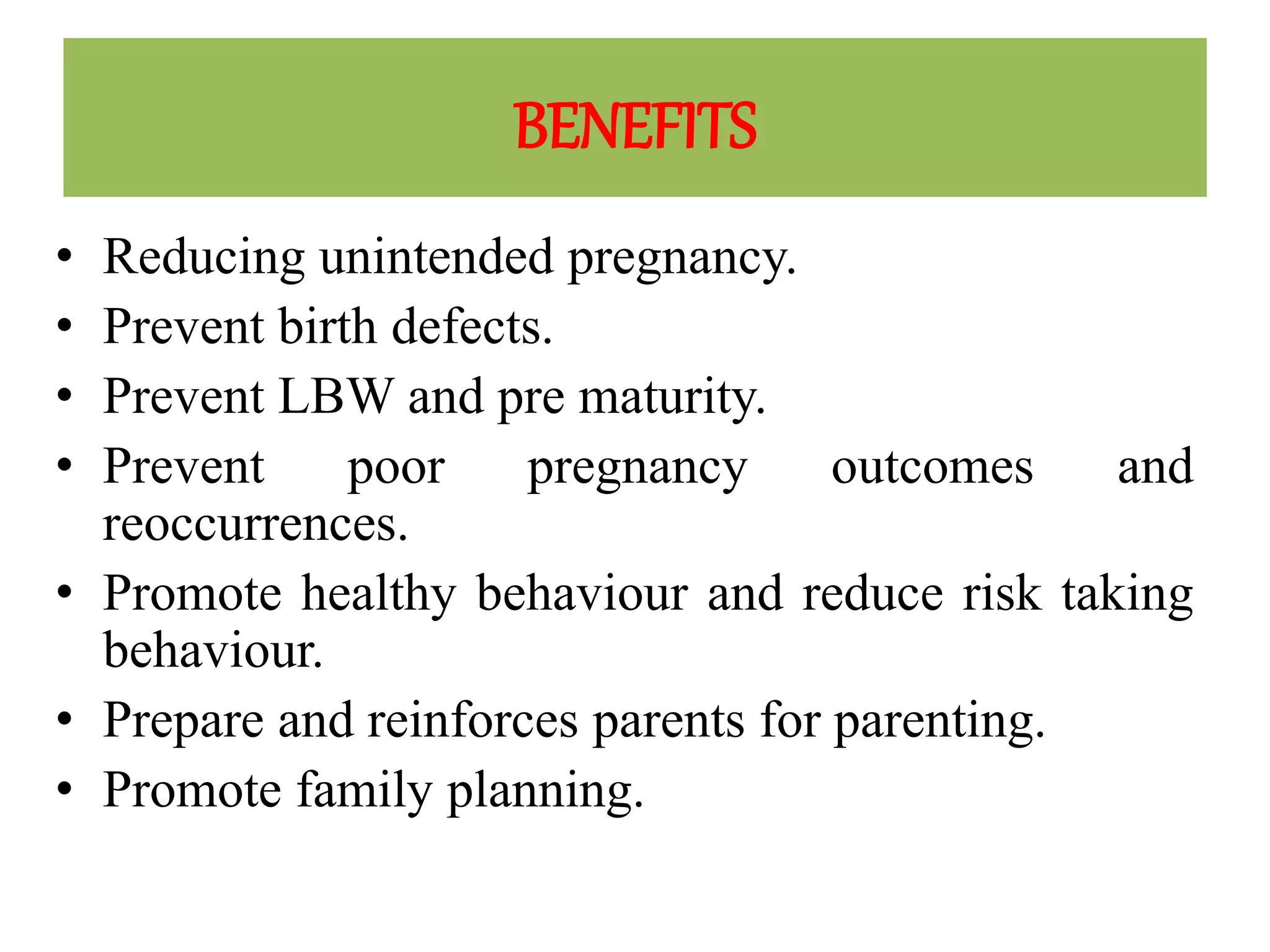Preconceptional care | PPTX