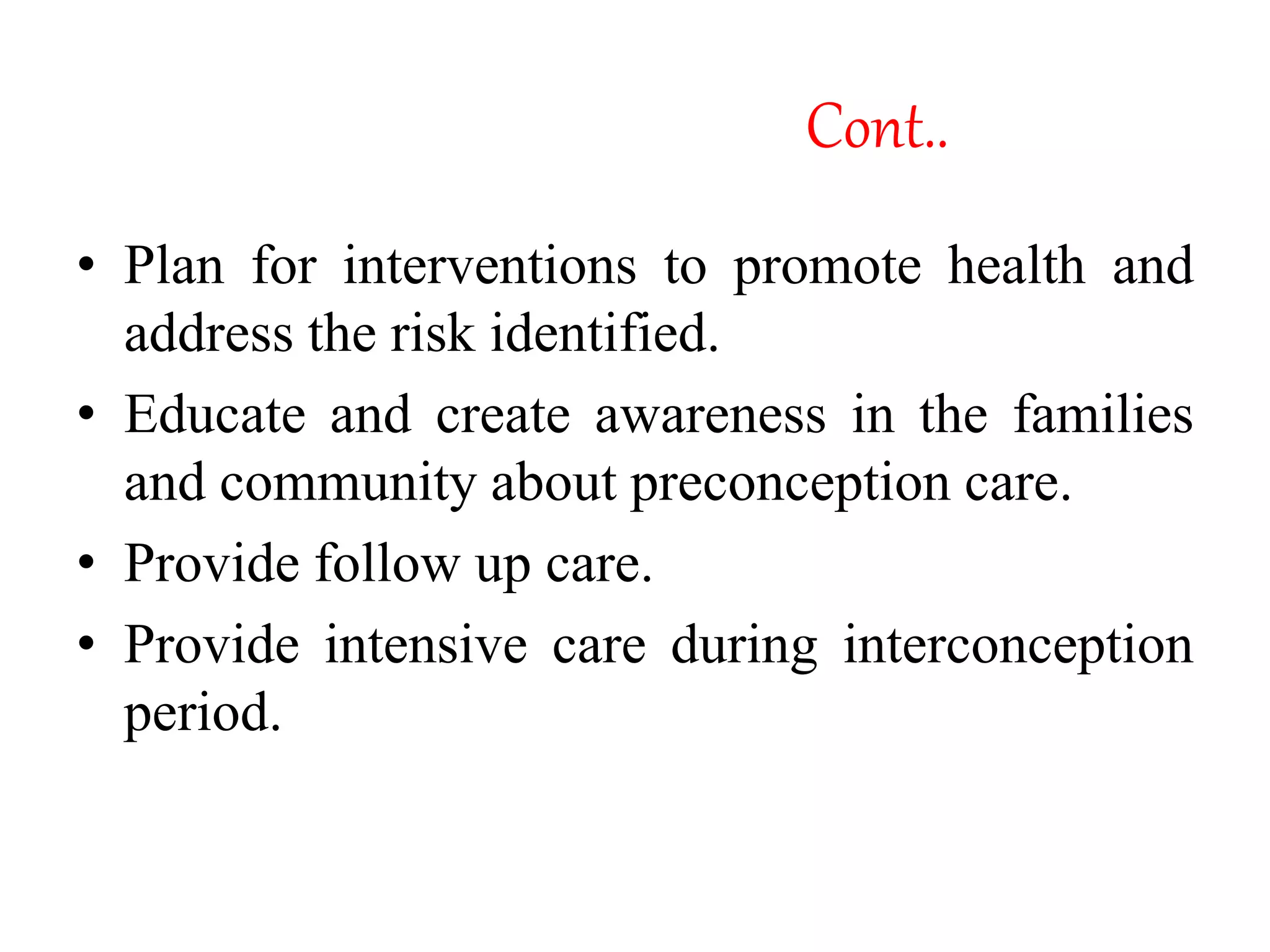 Preconceptional care | PPTX