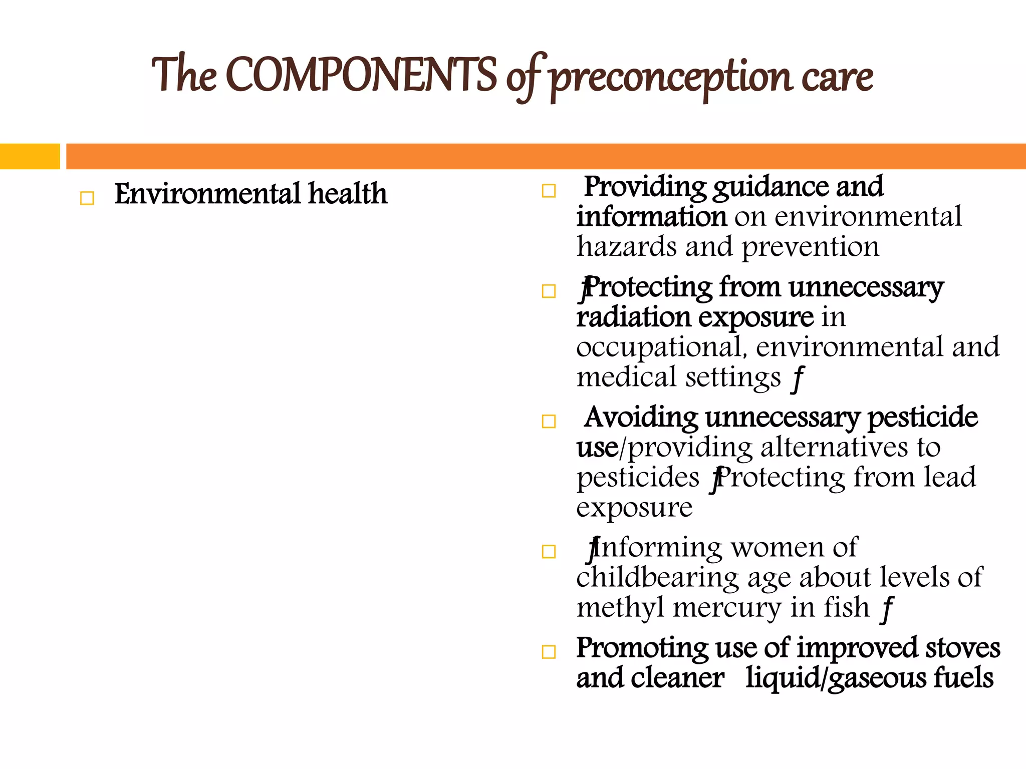 Pre conception care | PPTX