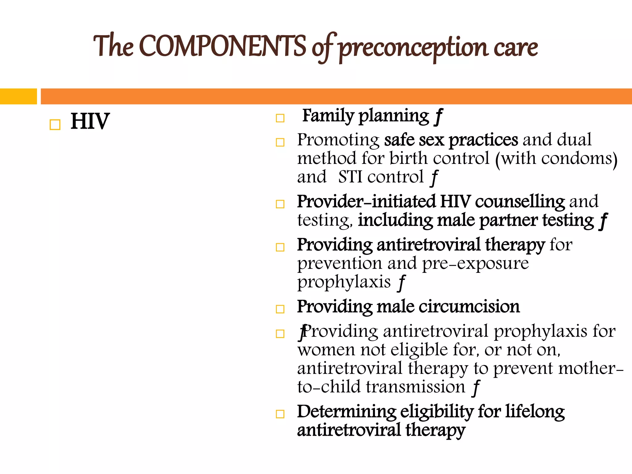 Pre conception care | PPTX